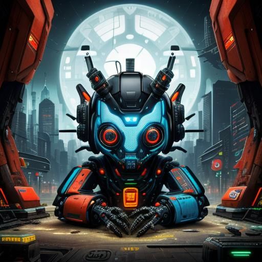 After the AI insurrection ended the loss was palpable. AI Neuro punk ...