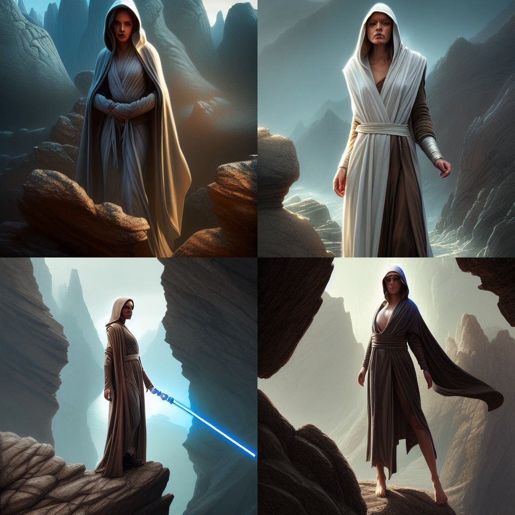 Scenes from Jedi training - AI Generated Artwork - NightCafe Creator