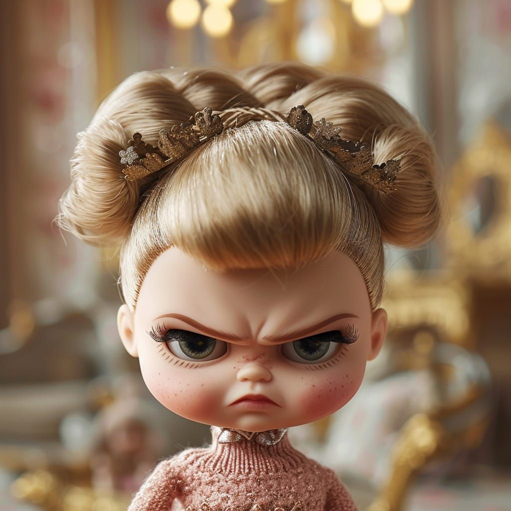Grumpy Barbie - AI Generated Artwork - NightCafe Creator