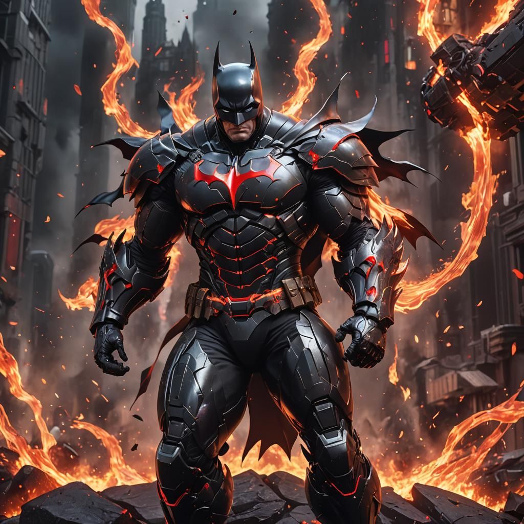 Hell slayer batman - AI Generated Artwork - NightCafe Creator