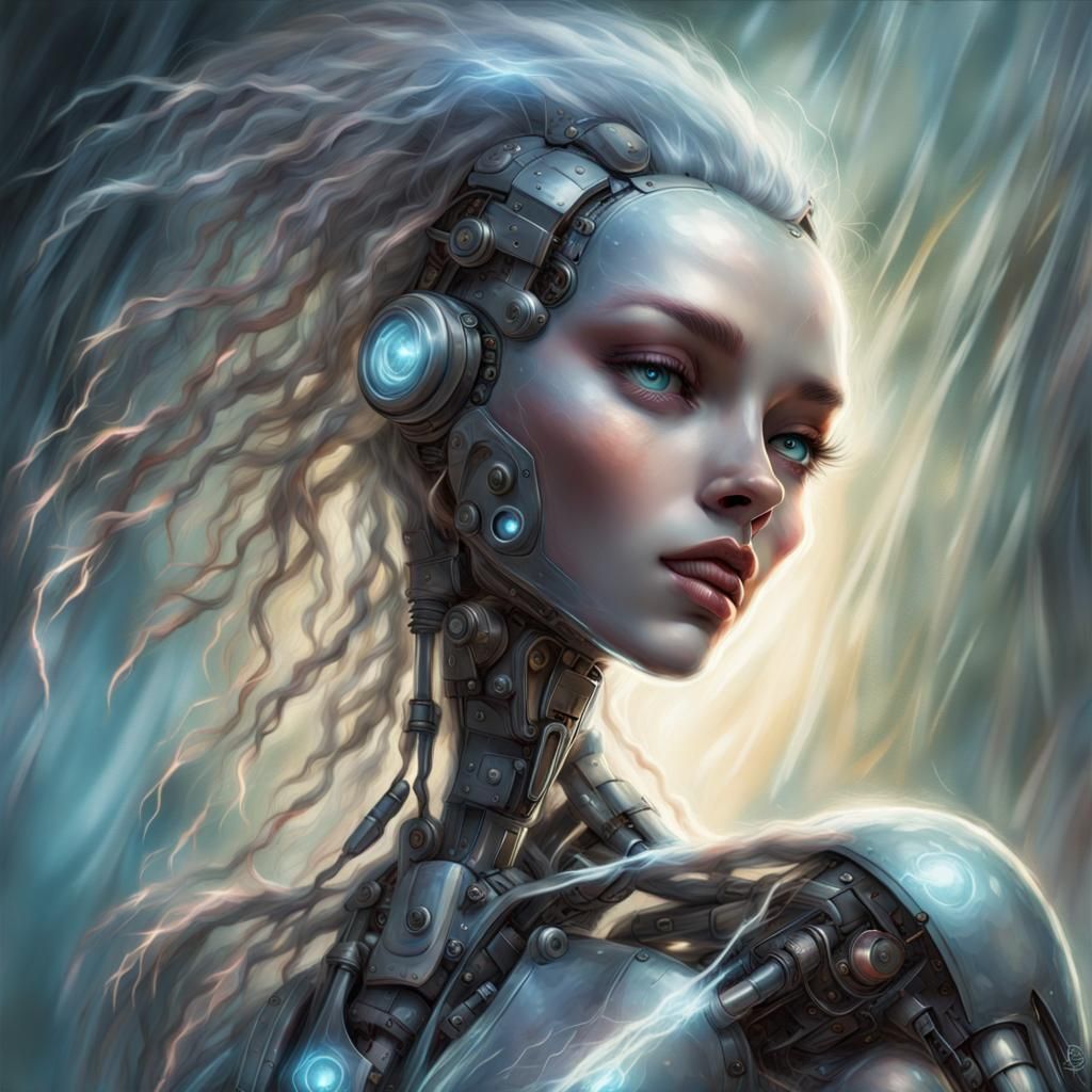 female robot - AI Generated Artwork - NightCafe Creator
