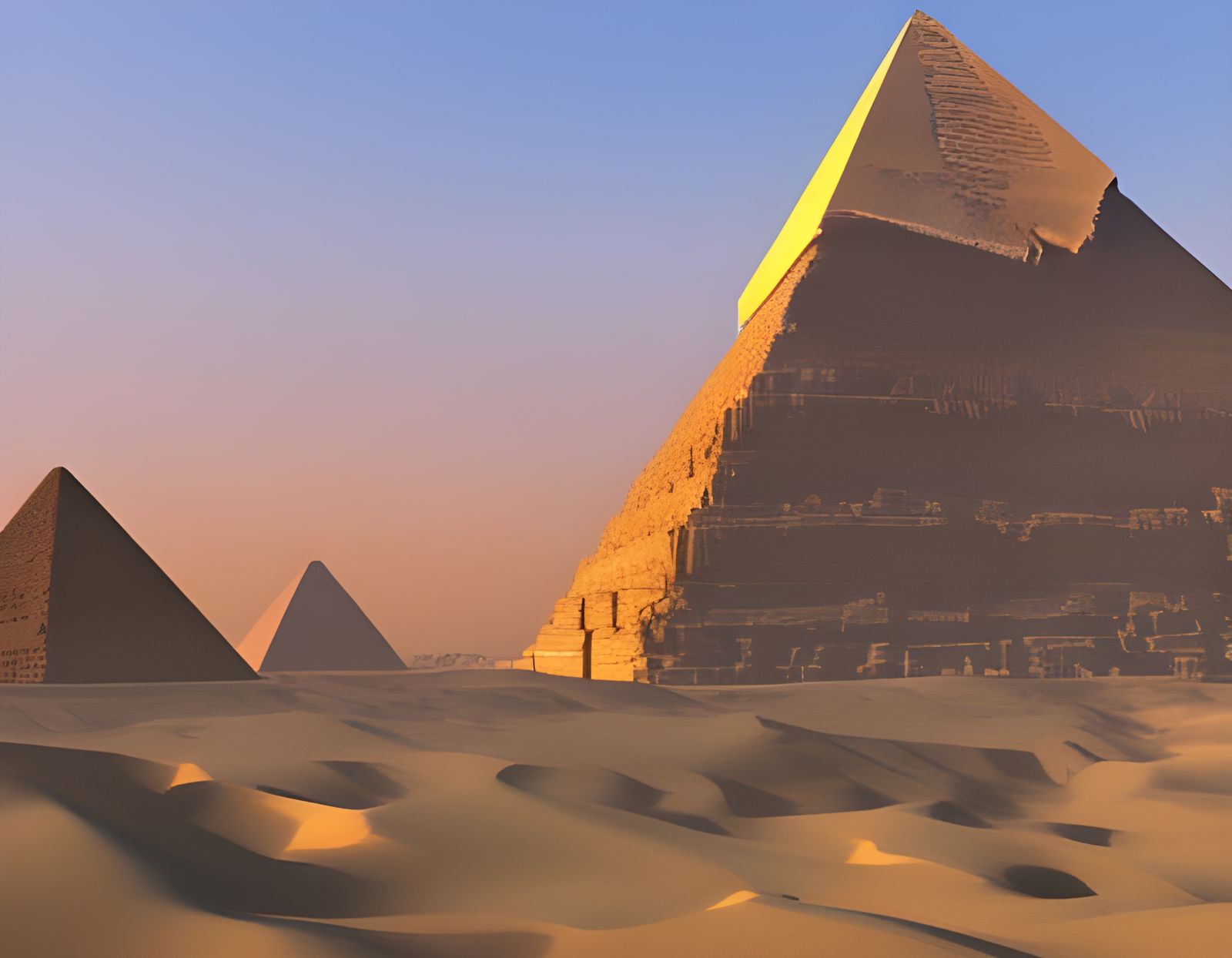 The Great Pyramids of Giza - AI Generated Artwork - NightCafe Creator