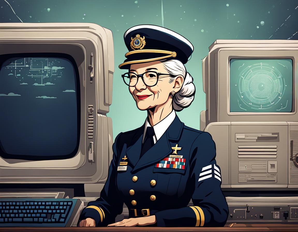 Grace Hopper . . . Computing Pioneer - AI Generated Artwork - NightCafe ...