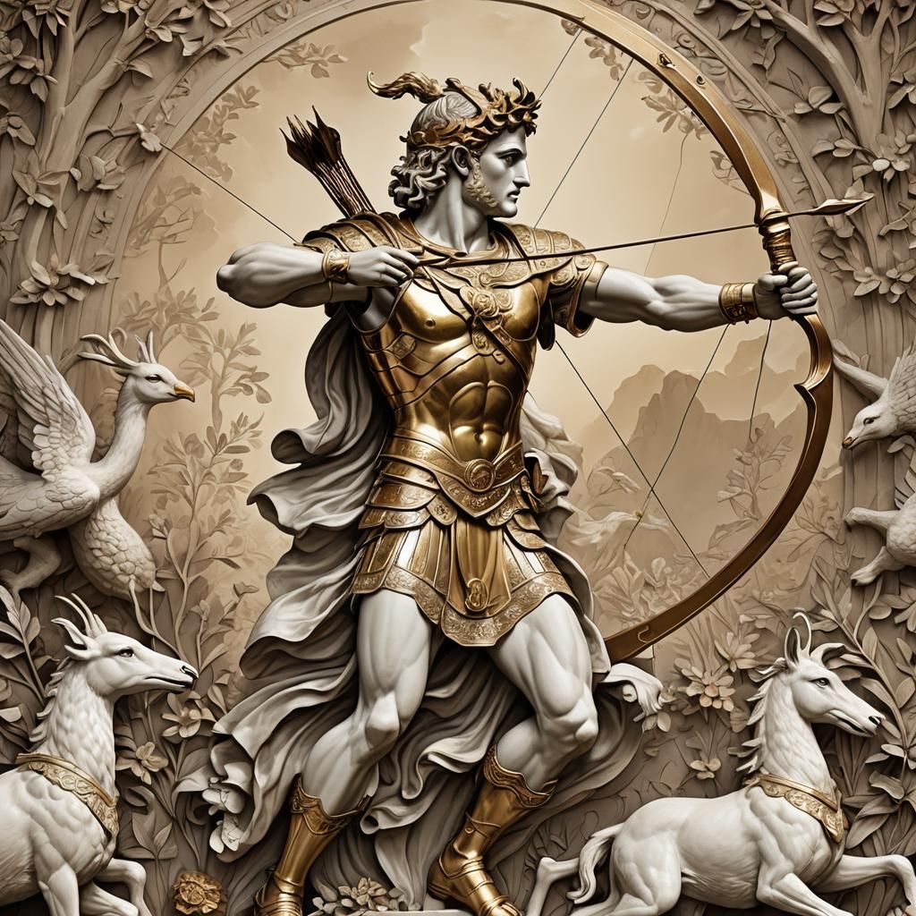 GOD OF ARCHERY APOLLO - AI Generated Artwork - NightCafe Creator