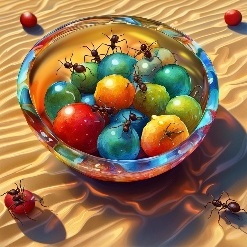 Infested Food Bowl - AI Generated Artwork - NightCafe Creator