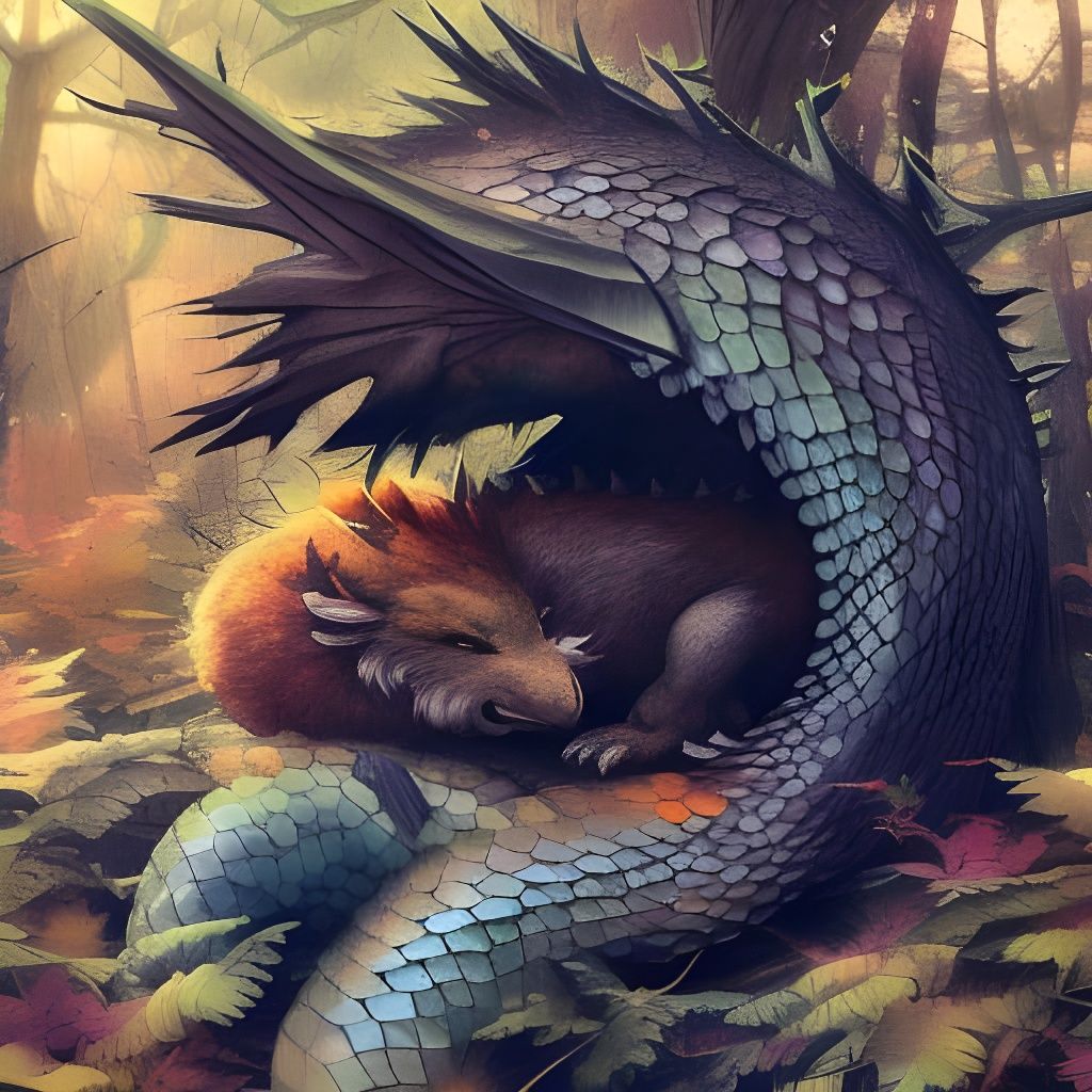 Fox Dragon - AI Generated Artwork - NightCafe Creator