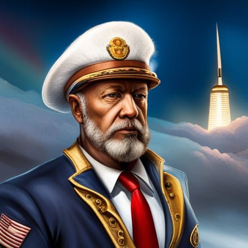 Poseidon as United States Coast Guard captain. - AI Generated Artwork ...
