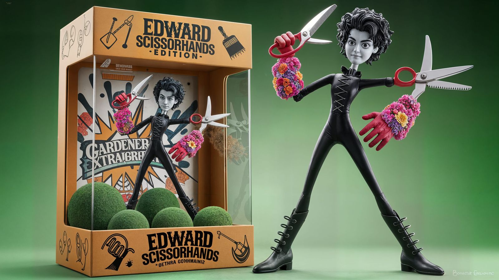 Action Figure Box - Edward Scissorhands - Gardener Extraordinaire edition