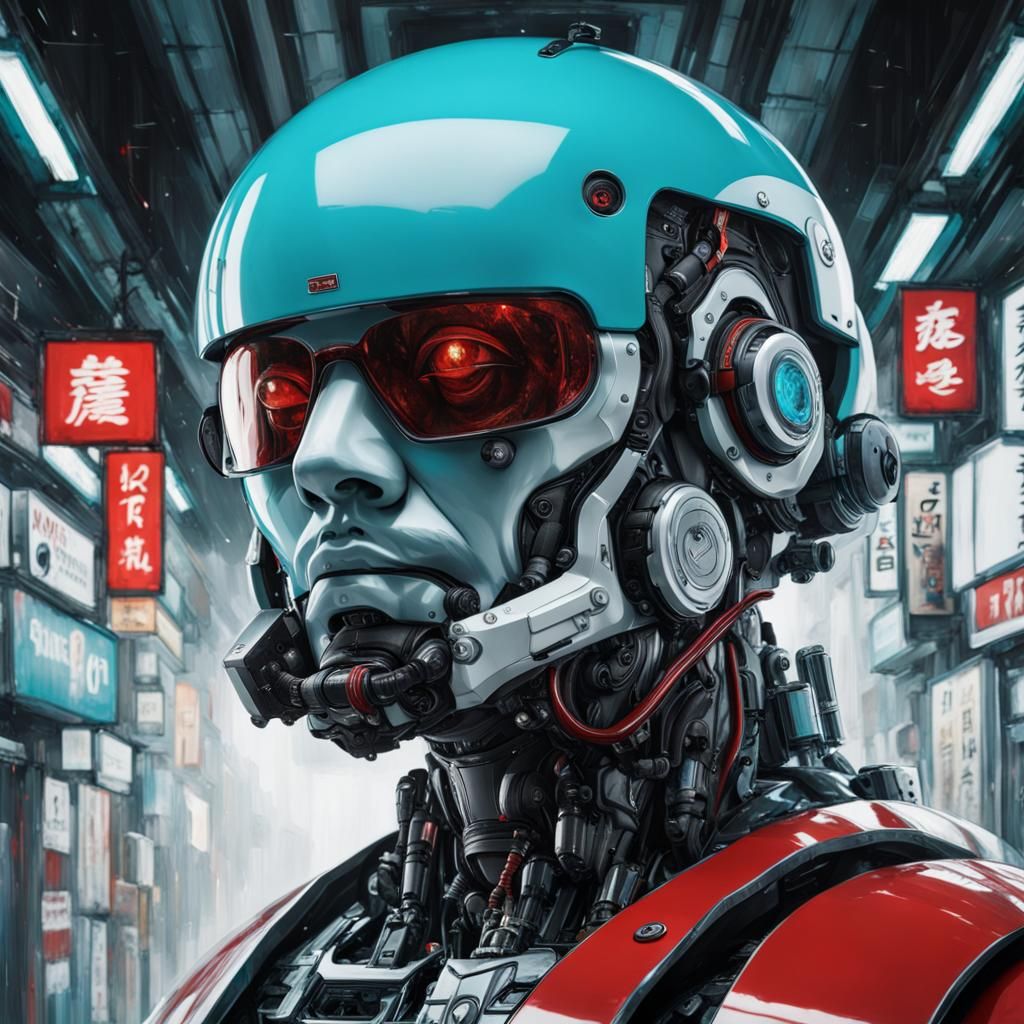 Cyborg police - AI Generated Artwork - NightCafe Creator