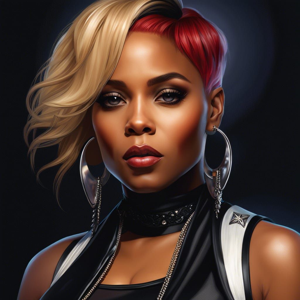 Tionne "T-Boz" Watkins - AI Generated Artwork - NightCafe Creator