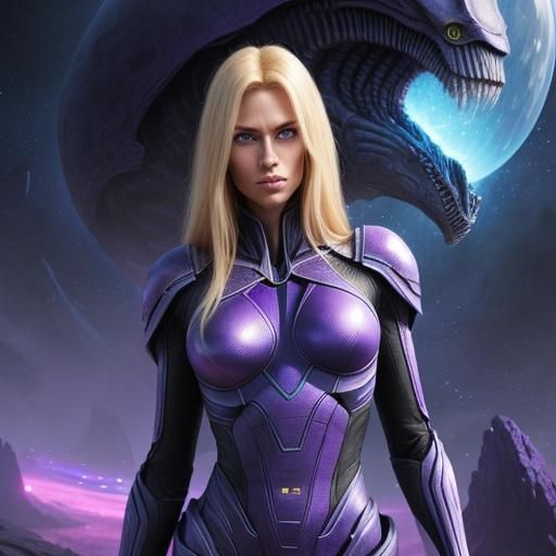 A Woman in Space - AI Generated Artwork - NightCafe Creator