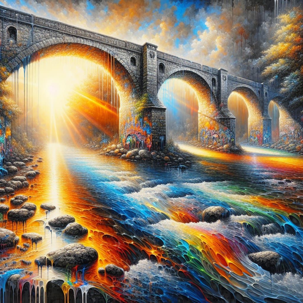 Old bridge - AI Generated Artwork - NightCafe Creator