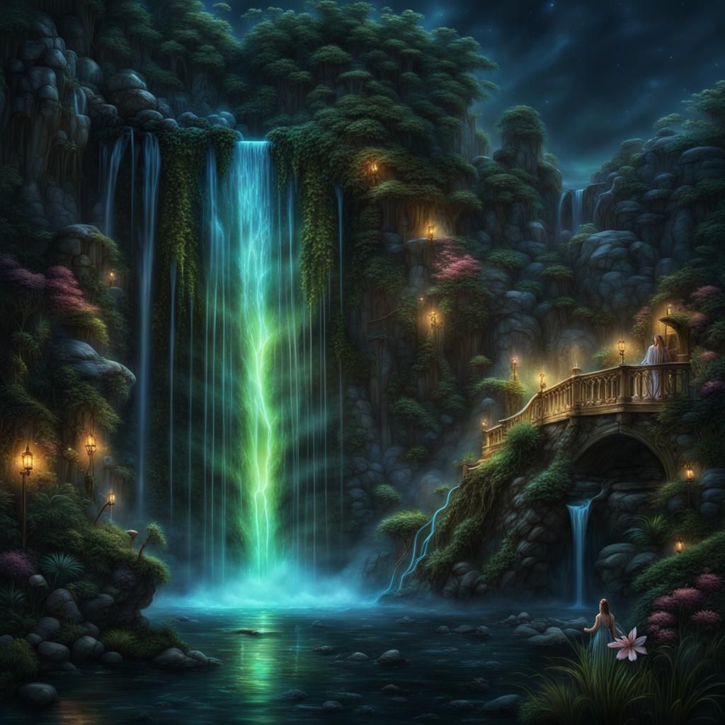 STUNNINGLY BEAUTIFUL Bioluminescence FAIRY-TALE, FINELY DETAILED ...