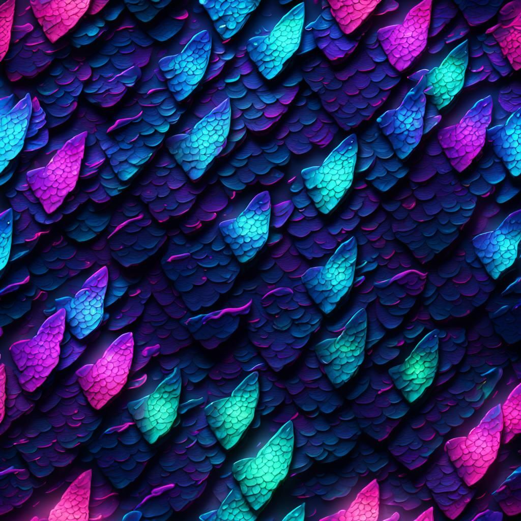 Horror neon lights unicorn scales bright - AI Generated Artwork ...