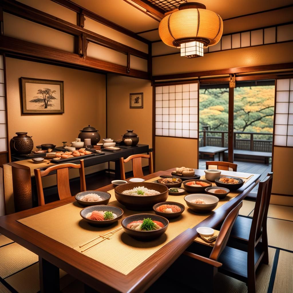 Traditional Japanese diner - AI Generated Artwork - NightCafe Creator