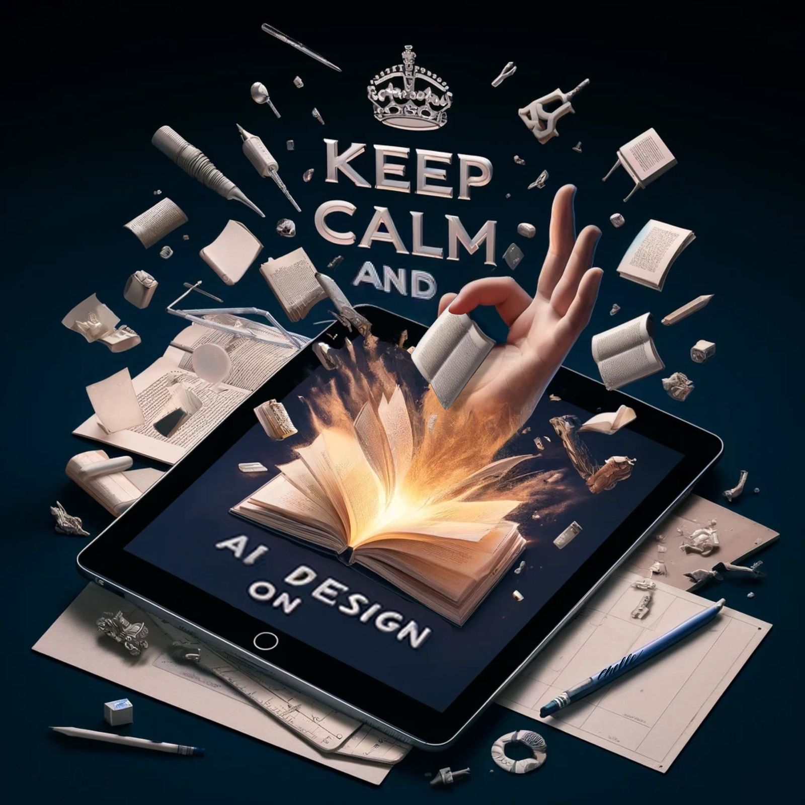 Keep Calm and Al Design On - AI Generated Artwork - NightCafe Creator