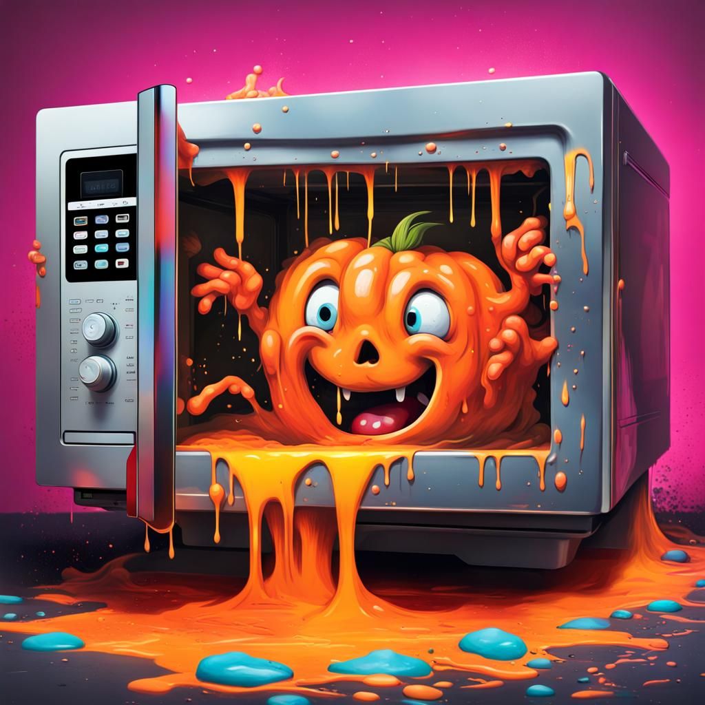 Mischievous Microwave - AI Generated Artwork - NightCafe Creator