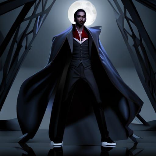 black american male vampire of darkness, Dracula, black hair, dark skin ...