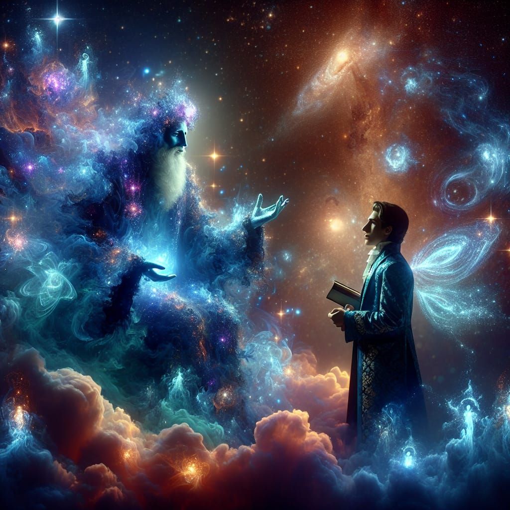 A magical scene features a being of celestial origins called Ramandu ...