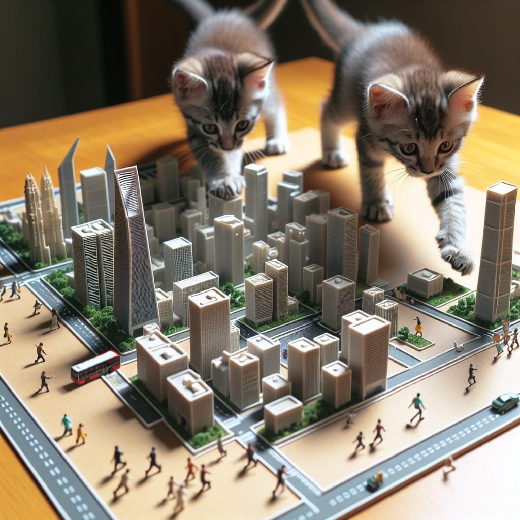 Kittenzilla 1 - AI Generated Artwork - NightCafe Creator