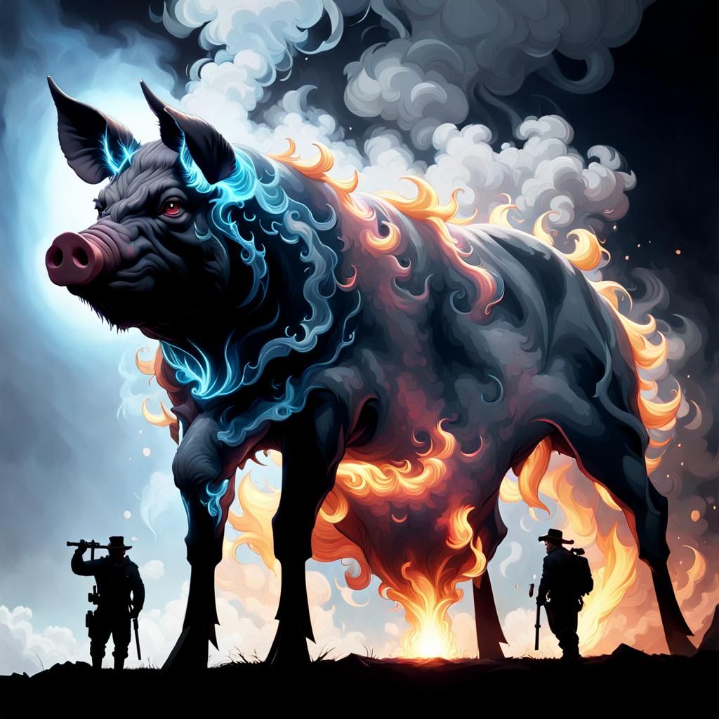 "Jack, you sure this is how we do a hog roast mate??!!" - AI Generated ...