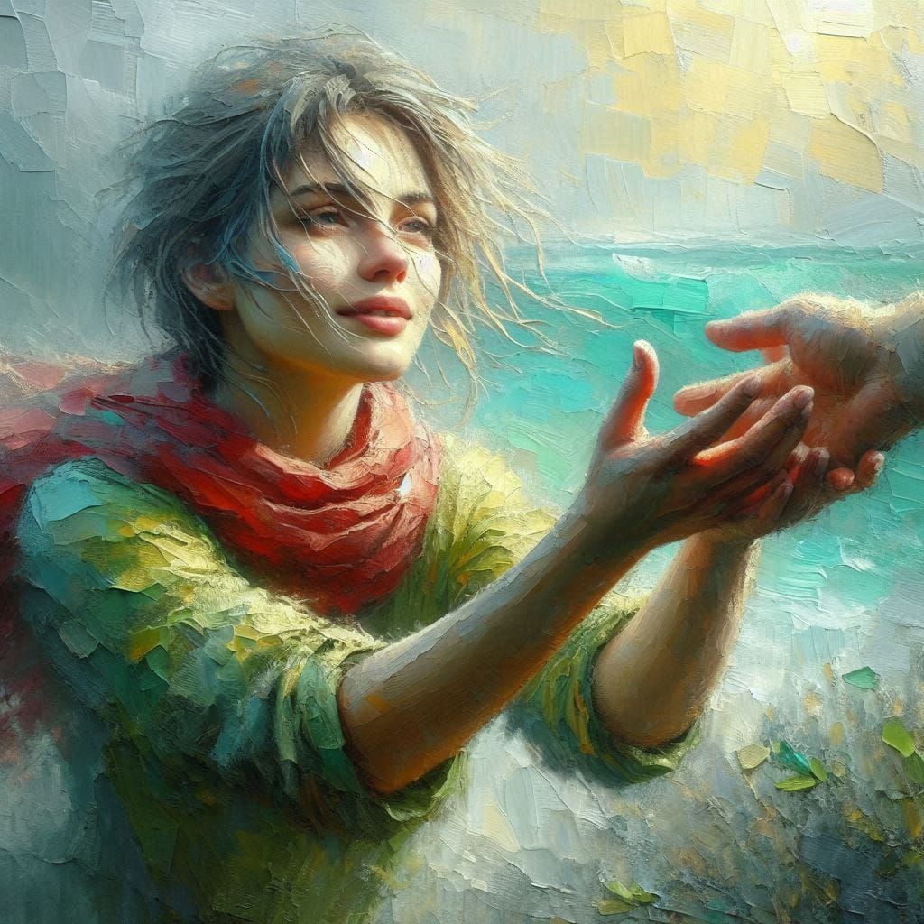 Take my hand, dear - AI Generated Artwork - NightCafe Creator