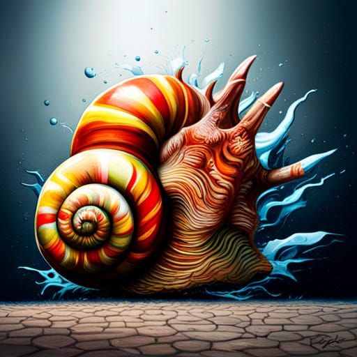 Weird Snail - AI Generated Artwork - NightCafe Creator