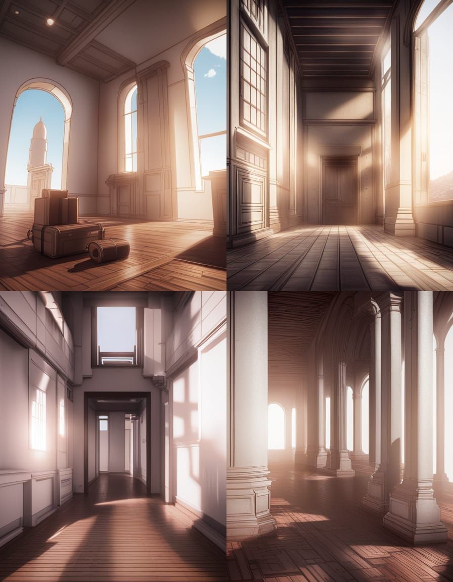 trending on Artstation Unreal Engine 3D shading shadow depth - AI ...