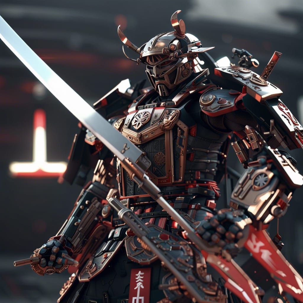 Sengoku Futuristic Samurai - AI Generated Artwork - NightCafe Creator