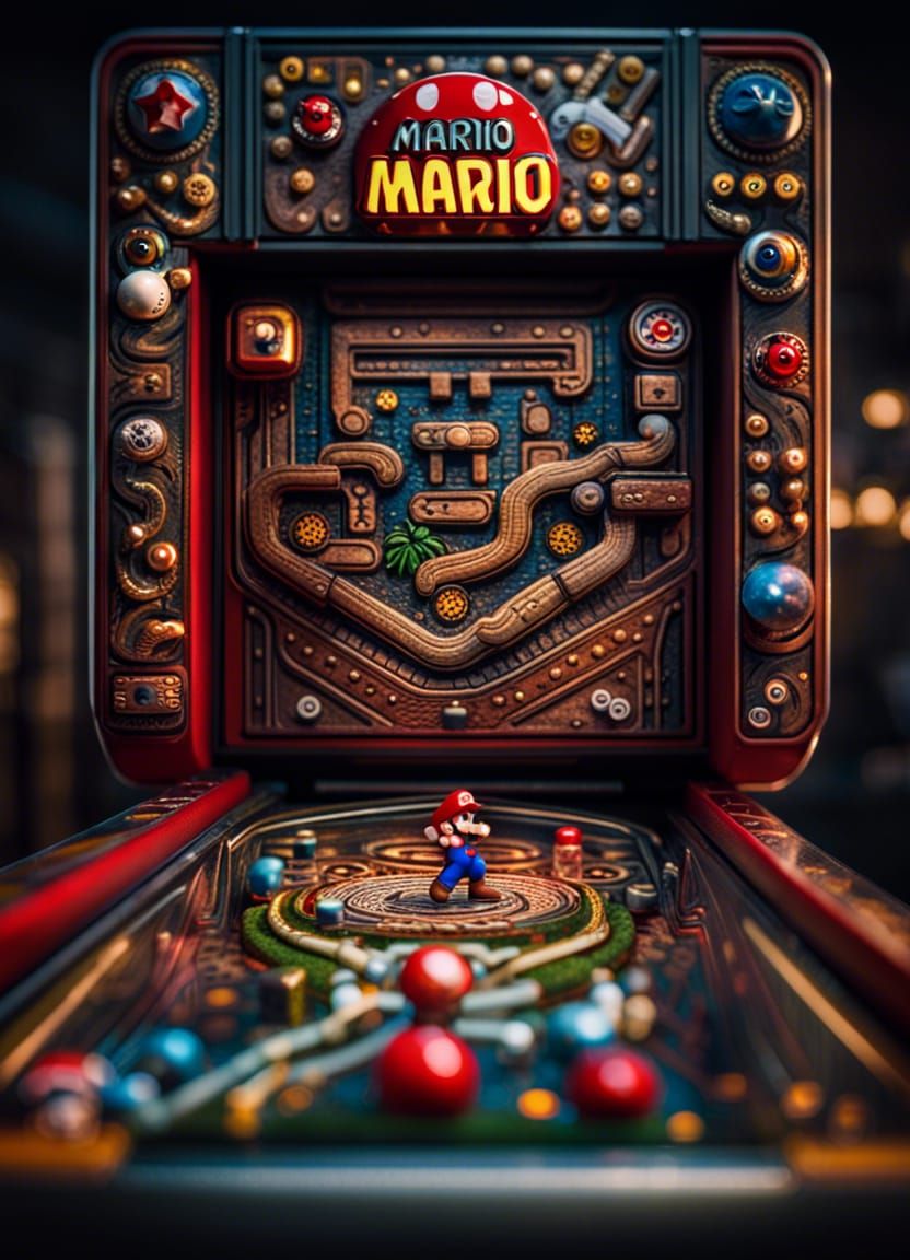 Super Mario Pinball Maze - AI Generated Artwork - NightCafe Creator