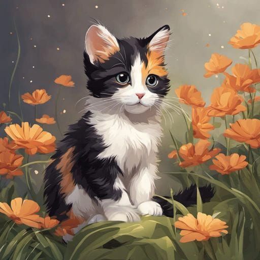 Calico kitten - AI Generated Artwork - NightCafe Creator