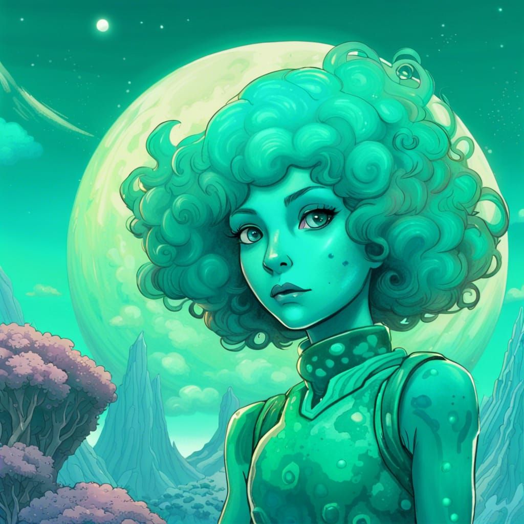 Planet Turquoise. The Cyan World. - AI Generated Artwork - NightCafe ...