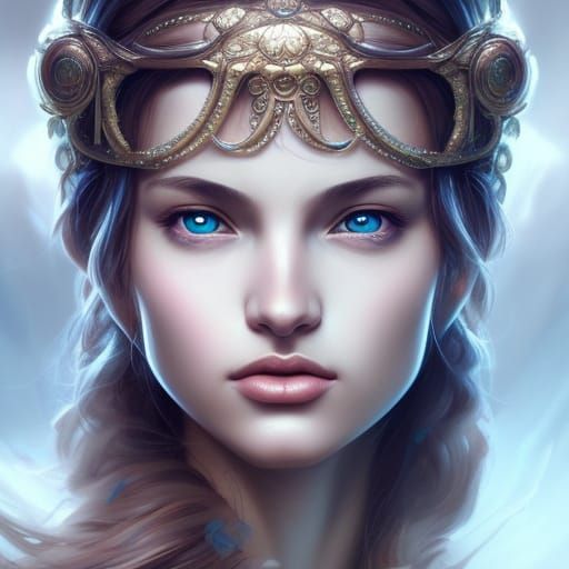 Beautiful greek goddess, flawless intricate eyes by artgerm, velvet ...