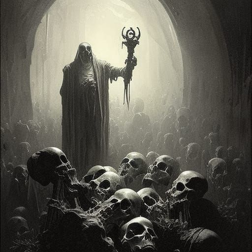 Skulls Collector - AI Generated Artwork - NightCafe Creator