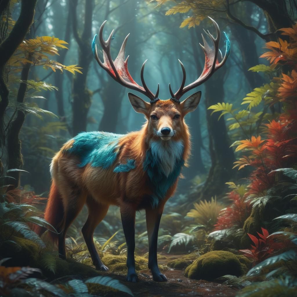 The Magnificent Deerfox - AI Generated Artwork - NightCafe Creator