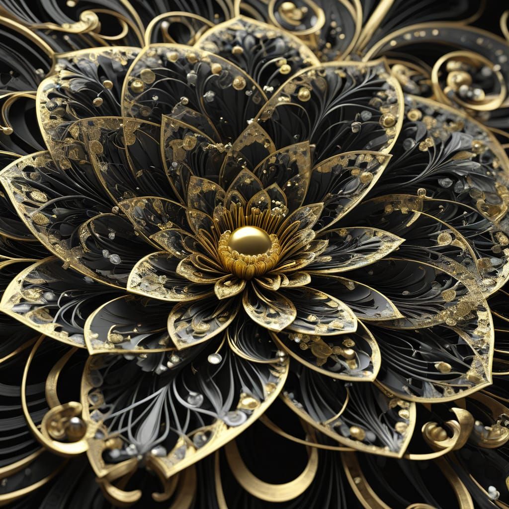 4D Flower in Fractal Art - 4D Flower in Fractal Art
