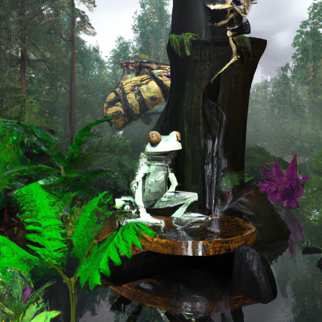 Bumbaclad in the jungle of DMT frogs and skunk ganja composite ...