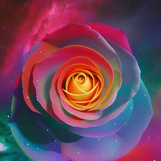 cosmic rose - AI Generated Artwork - NightCafe Creator