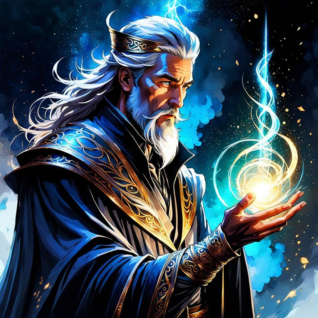 Wonderful old magician - AI Generated Artwork - NightCafe Creator