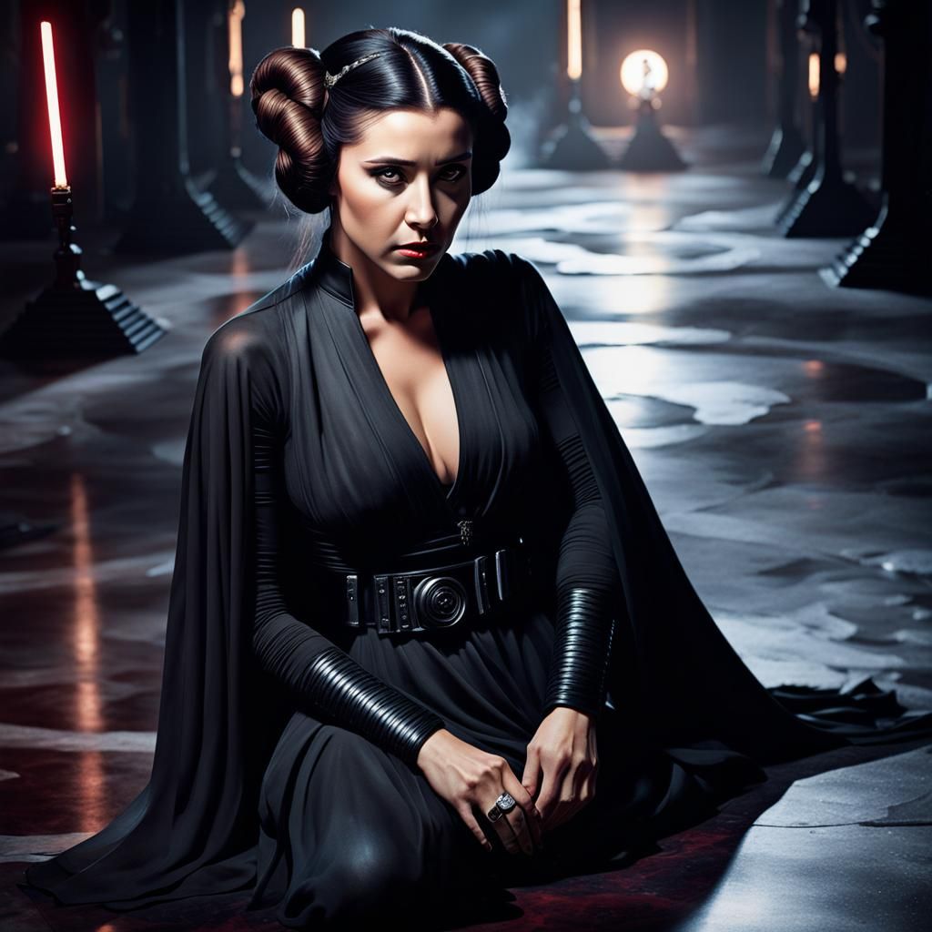 Dark Leia - AI Generated Artwork - NightCafe Creator