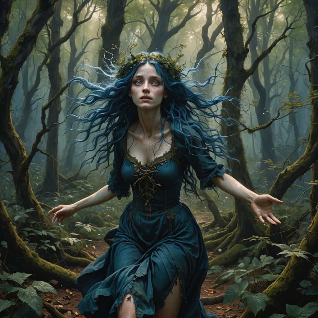 Frolicking Nymph - AI Generated Artwork - NightCafe Creator