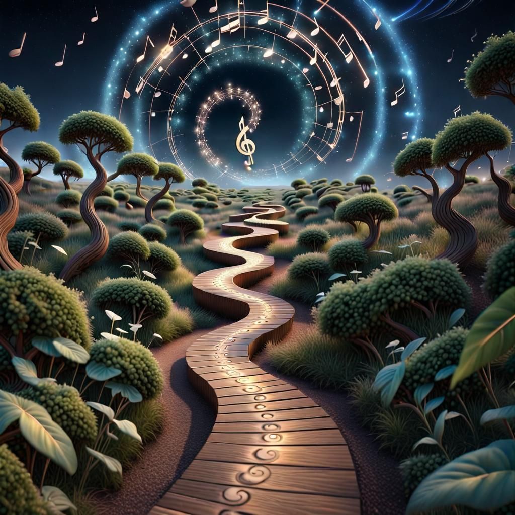 Path to music - AI Generated Artwork - NightCafe Creator