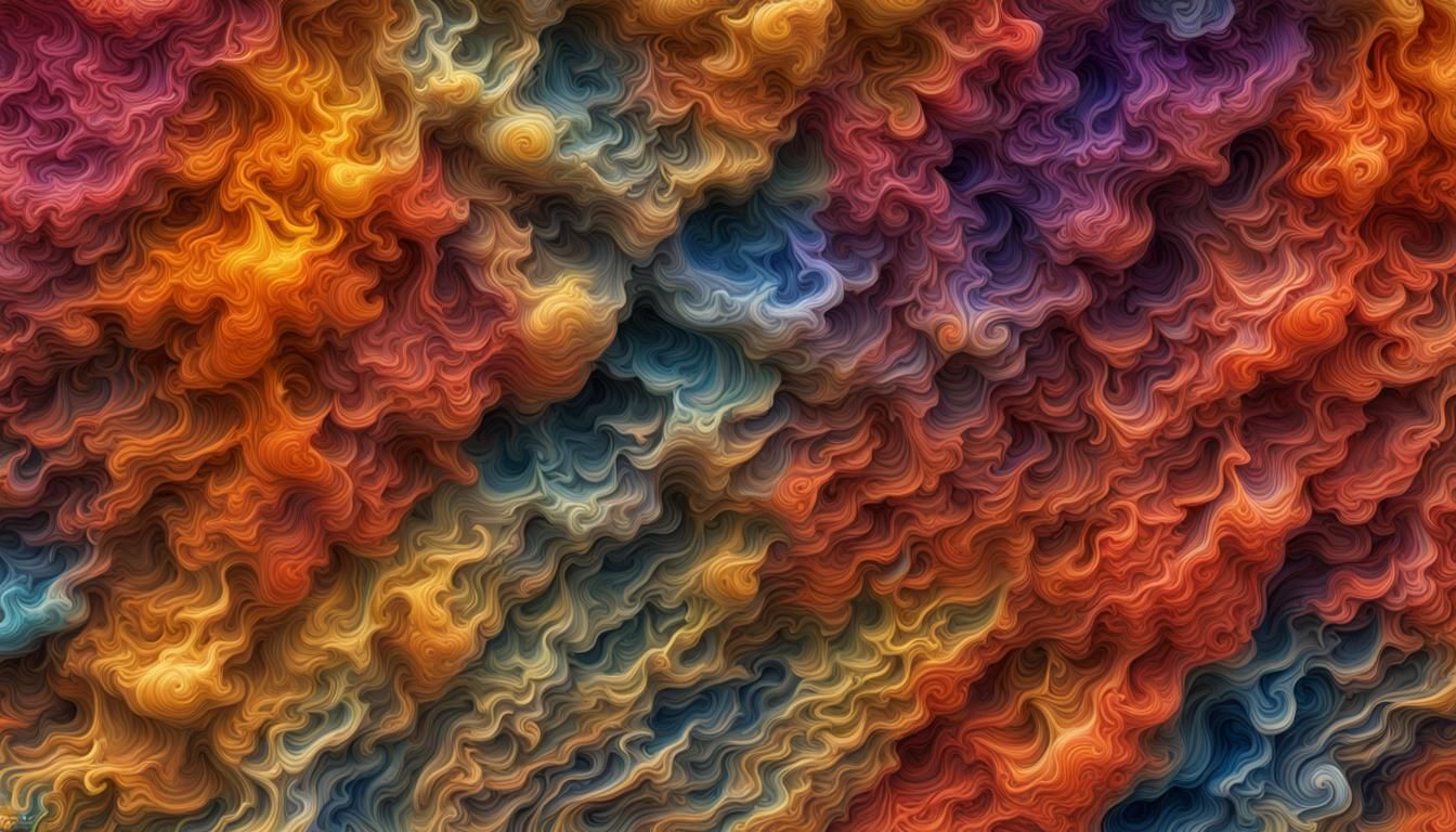 Perfection: an elaborate microphotograph of all blended colors with the ...