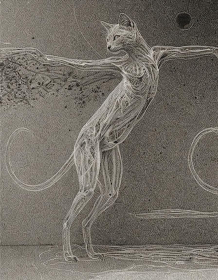 black and white line drawing doodle sketch MC Escher styled Sisyphus ...