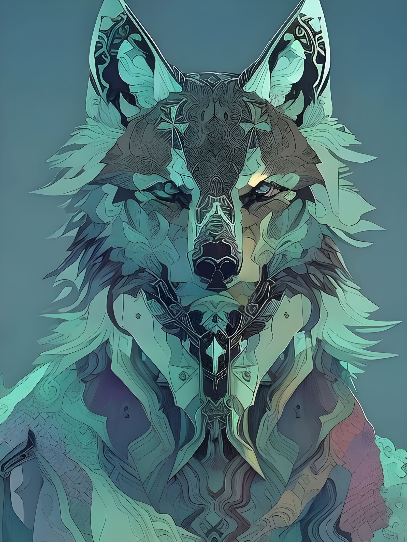 Surreal Wolf - AI Generated Artwork - NightCafe Creator