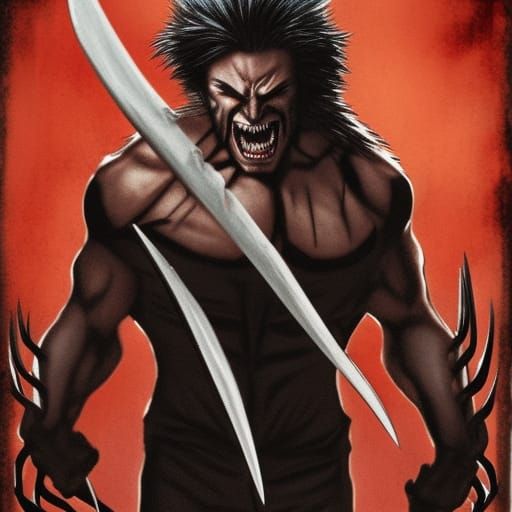 Vampire Wolverine - AI Generated Artwork - NightCafe Creator