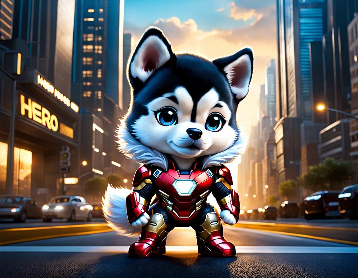 Iron Husky - AI Generated Artwork - NightCafe Creator