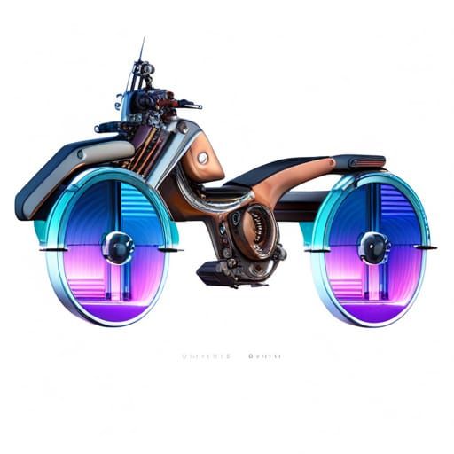 futuristic cyberpunk chopper motorcycle 3D Game Cinematic Feel, Epic 3D ...