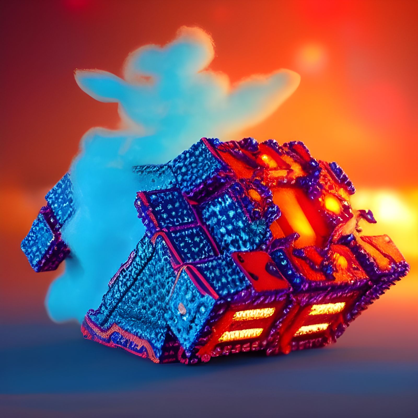 with a twist of a sea creature space invader that has armor made of a ...