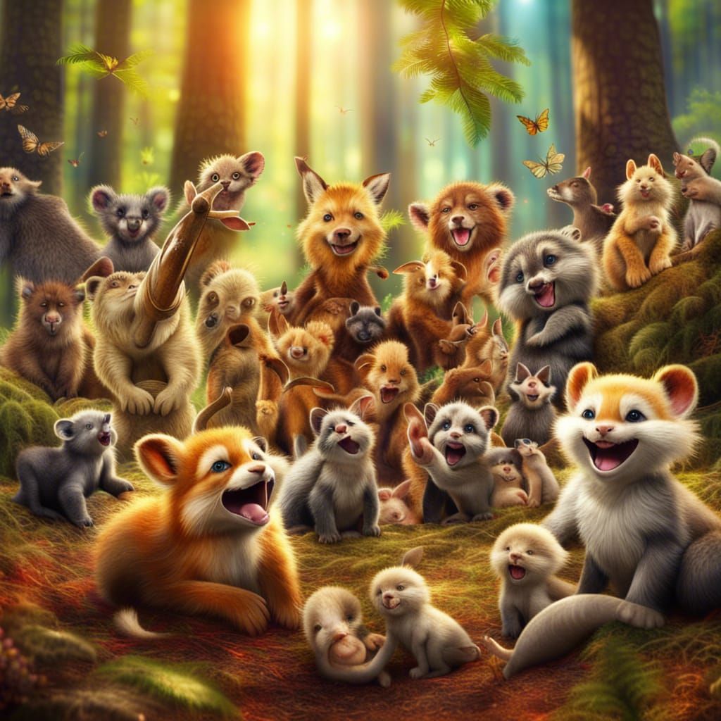 All animals - AI Generated Artwork - NightCafe Creator